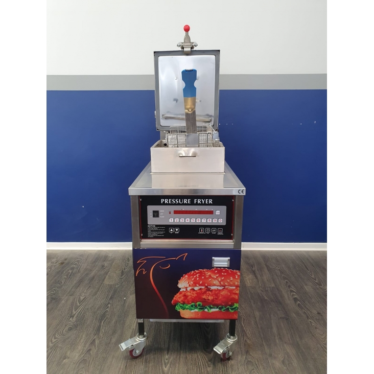 Friteuse Pression / Pressure Fryer Digitale Electrique avec Pompe à ...